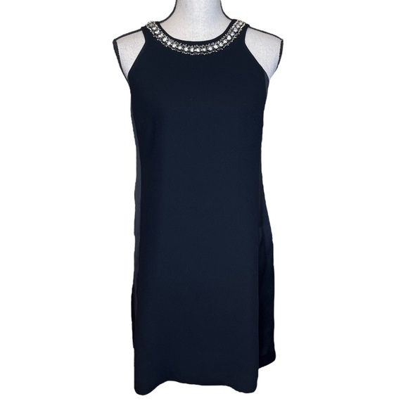 Rebecca Taylor | Dresses | Rebecca Taylor Black Mini Sheath Halter ...